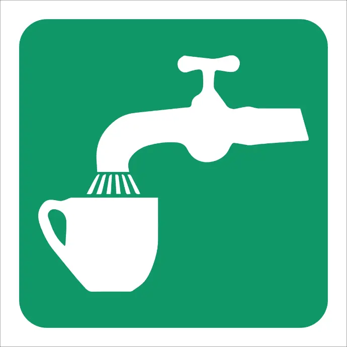 GA6 - SABS Drinking water safety sign | Safety Signs & Equipment
